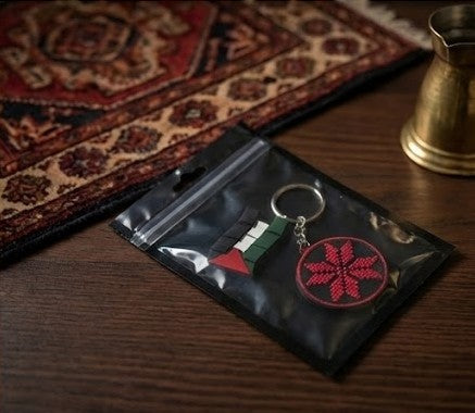Heritage in Hand | 3D-Printed Palestinian Tatreez & Flag Keychain – DAR 3D