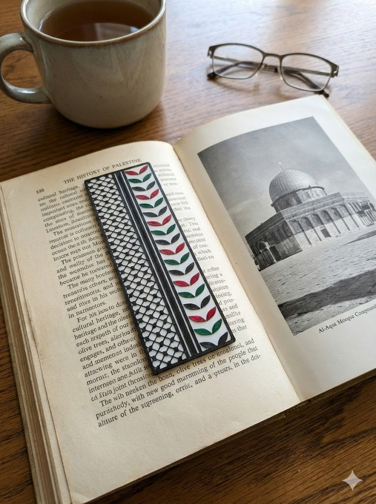Heritage in Pages | 3D-Printed Palestinian Tatreez & Keffiyeh Bookmark ...
